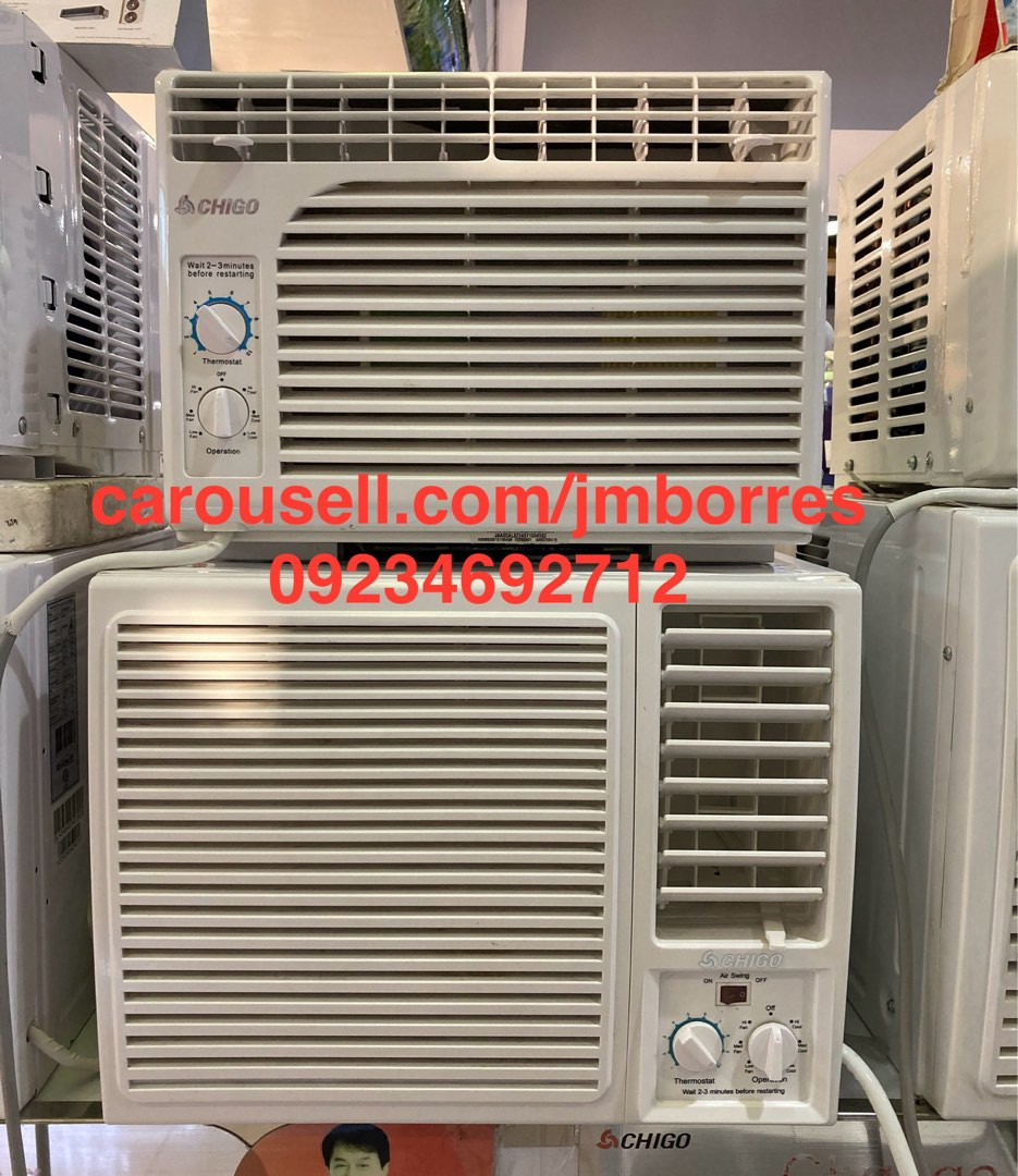 chigo window type aircon .6hp .75hp 1hp 1.5hp 2hp 2.5hp chgwm60a ...