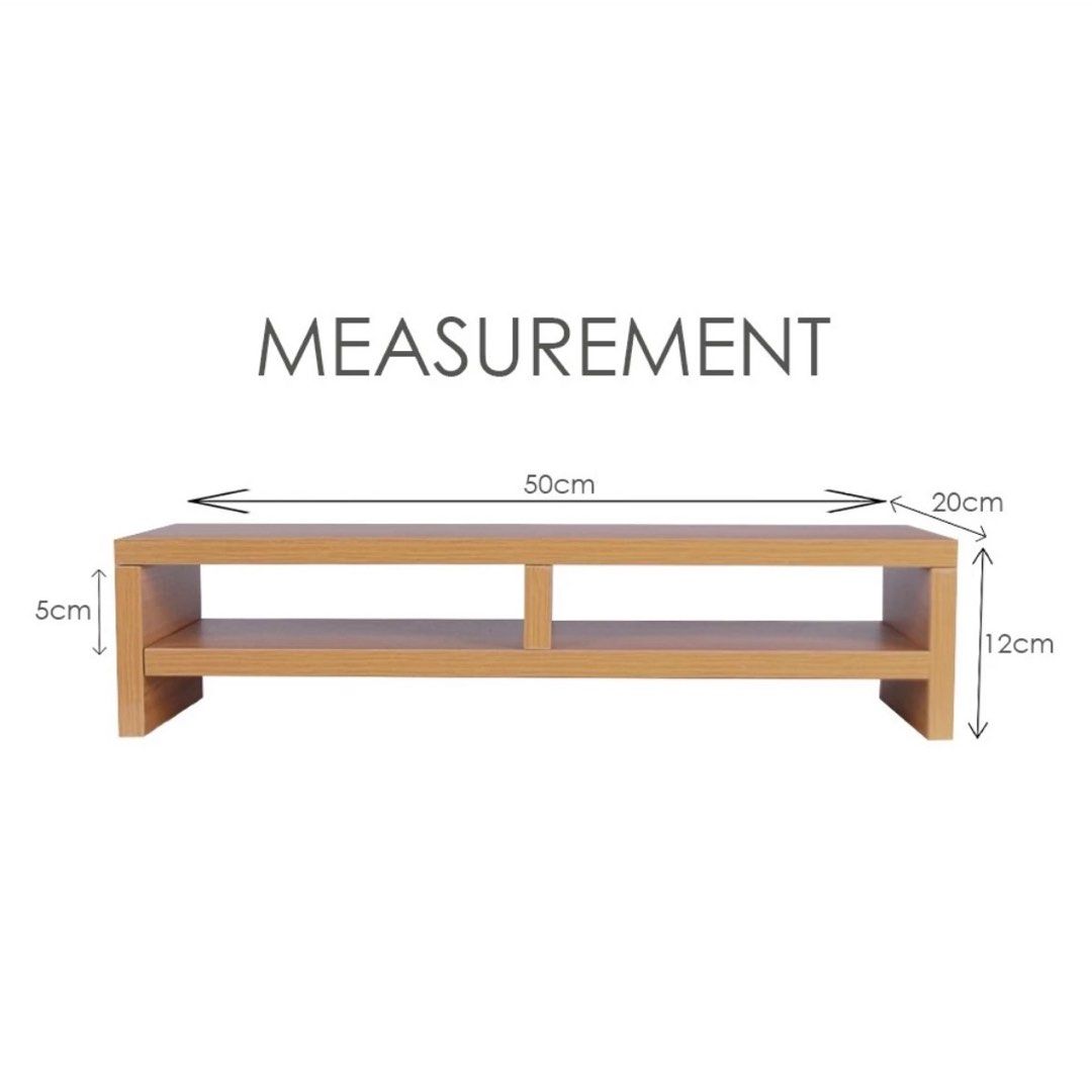 Computer Monitor Table Stand | Wooden Durable Sturdy Thick Desktop ...