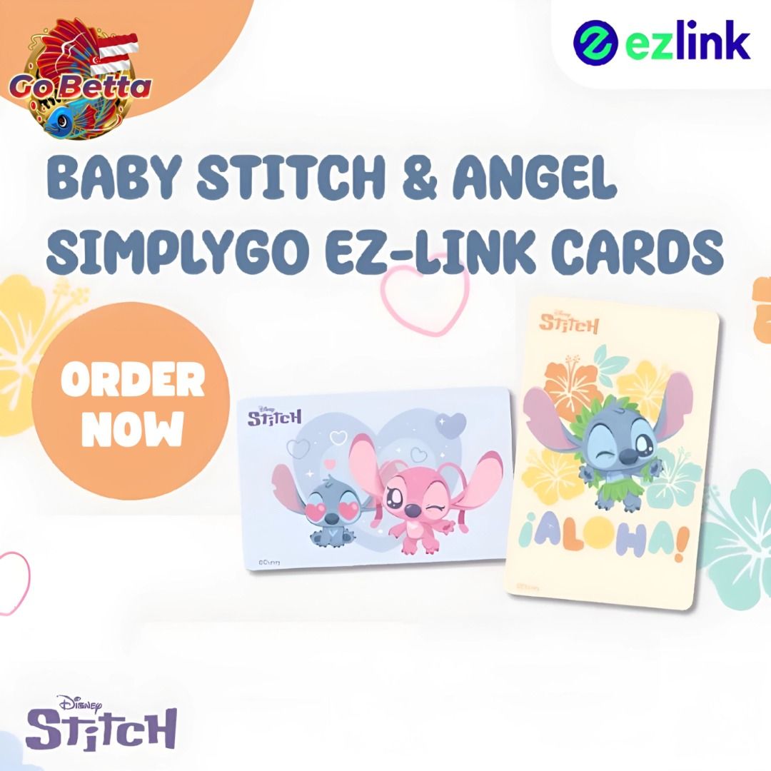 DISNEY SIMPLYGO EZ-LINK CARD MRT BUS EZ LINK CARDS STITCH AND ANGEL ...
