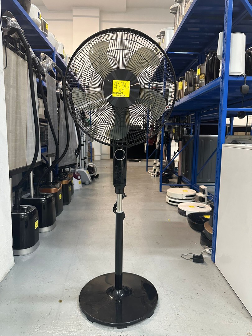 EUROPACE STAND FAN WITH REMOTE (16 INCH) ESF 5160W (BLACK) Condition 8/ ...