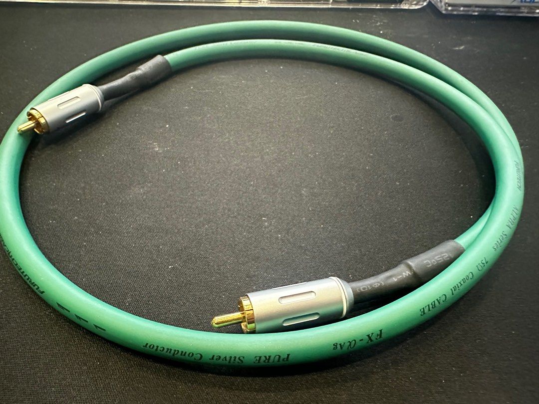 Furutech Pure Silver Conductor Alpha 1.0M Digital Coaxial Cable on ...