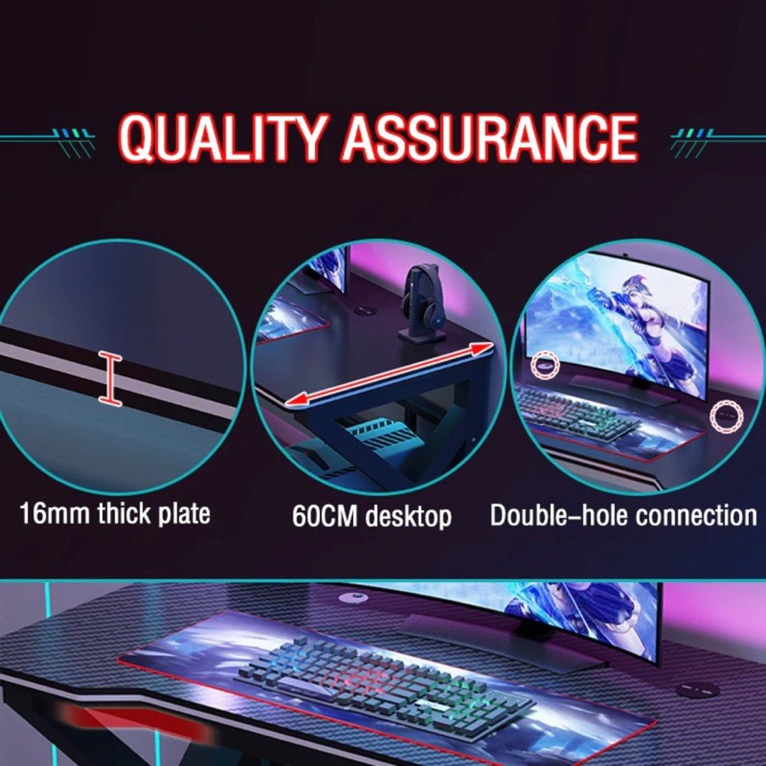 Gaming Computer Table | Durable Ergonomic Gaming Desk | Study Table ...