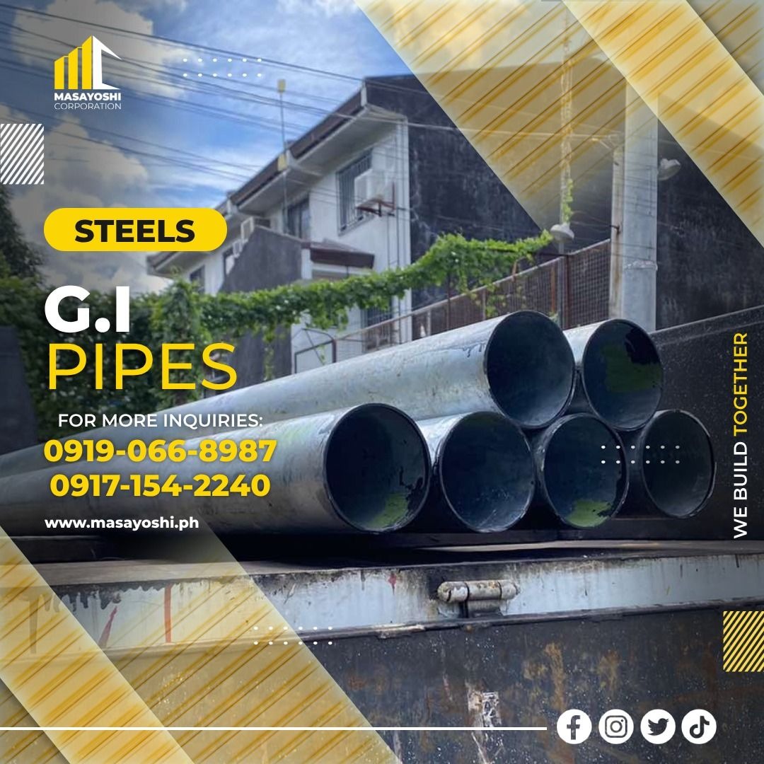GI Pipes 2 1/2", Galvanized Iron Pipes Sched 20, G.I. Pipes, Steel Pipe ...