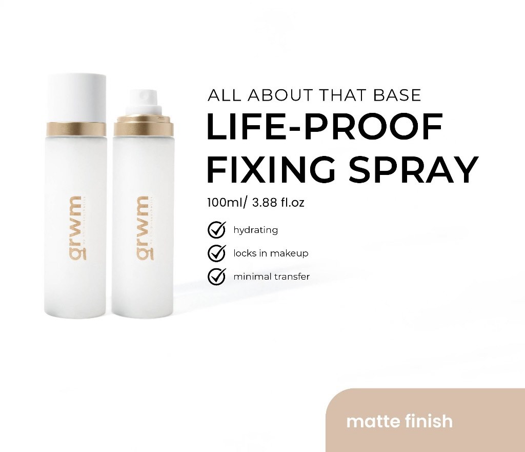 GRWM Cosmetics Life-Proof Fixing Spray - Matte Finish, Beauty ...
