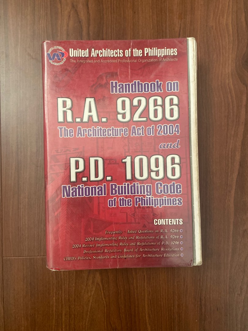 Handbook On R.A. 9266 The Architecture Act of 2004 and P.D. 1096 ...
