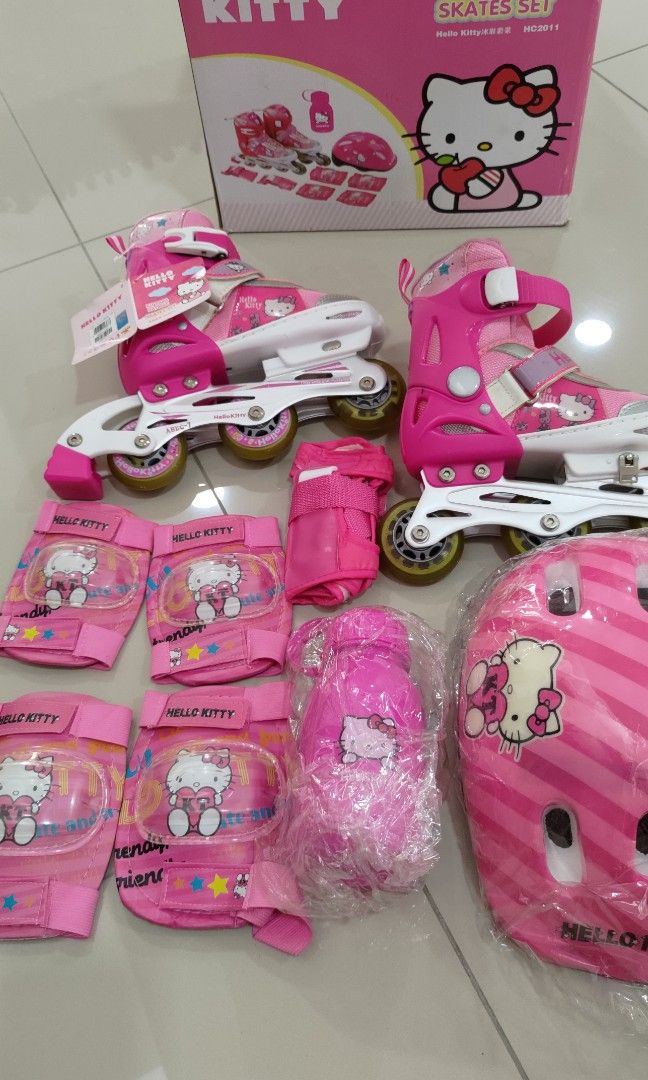 Hello kitty kids rollerblade set, Sports Equipment, Sports & Games ...