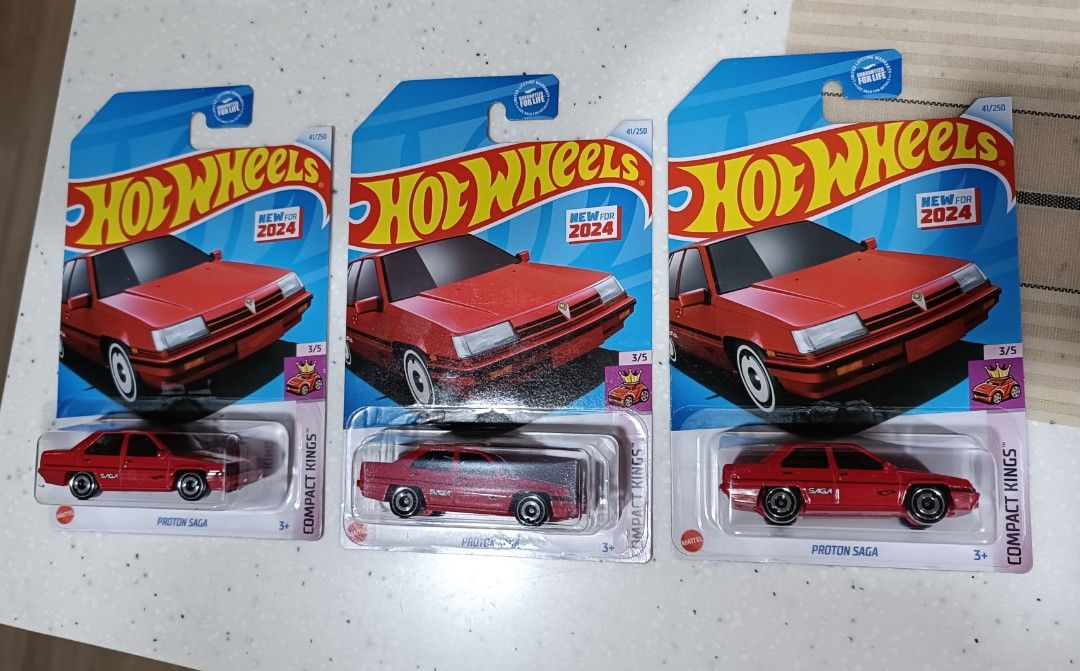 Hot Wheels Proton Saga Lot of 3 US Card (3 pcs), Hobbies & Toys, Toys ...