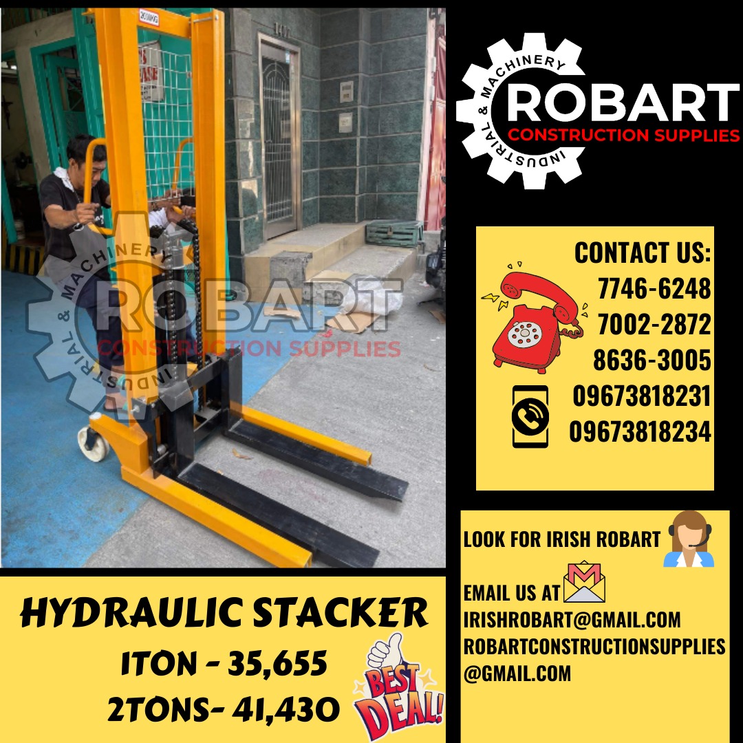hydraulic stacker, Commercial & Industrial, Construction Tools ...