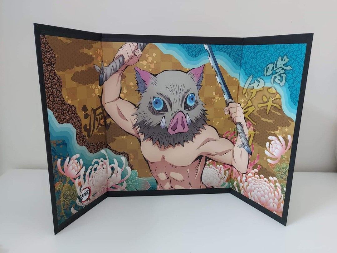 Kimetsu no Yaiba Demon Slayer Hashibira Inosuke Movic folding screen ...