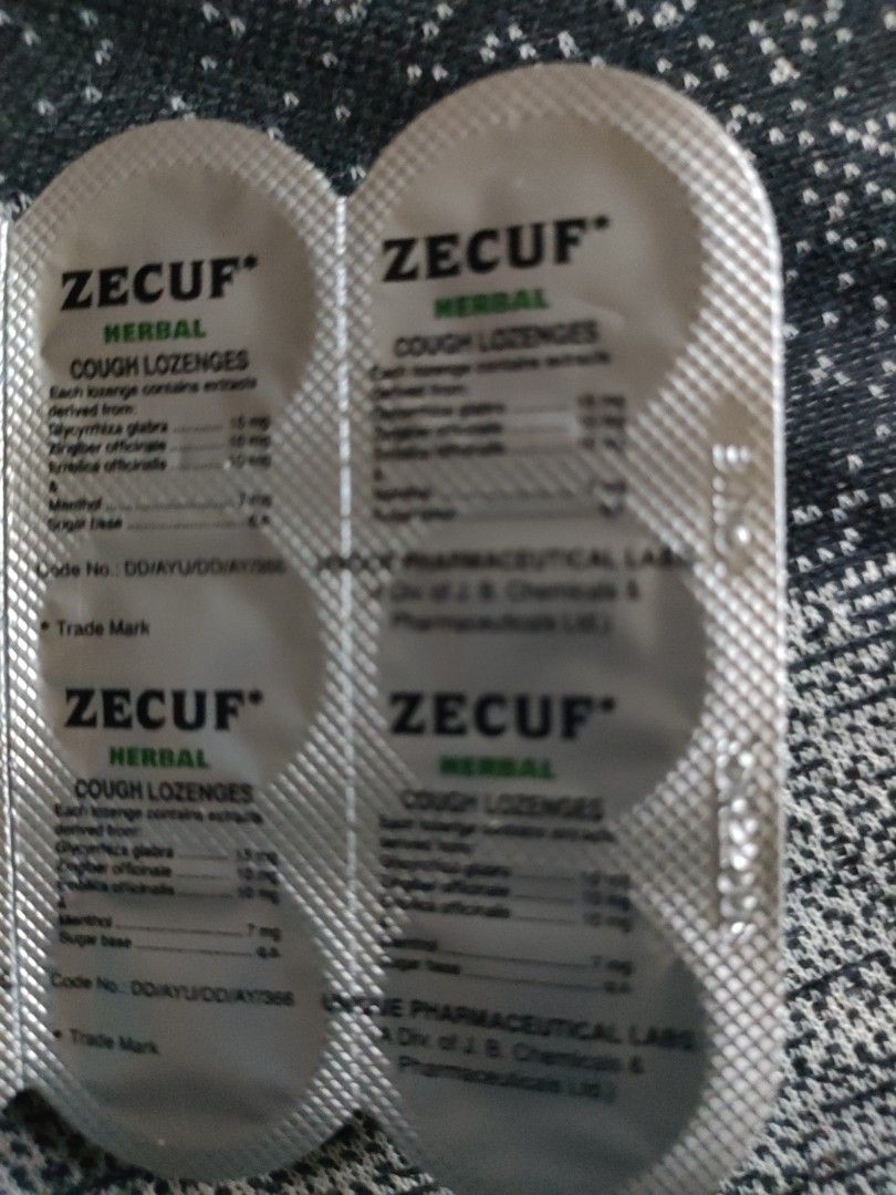 Mac extra /Zecuf Herbal Lozenges set of 12, Health & Nutrition, Medical ...