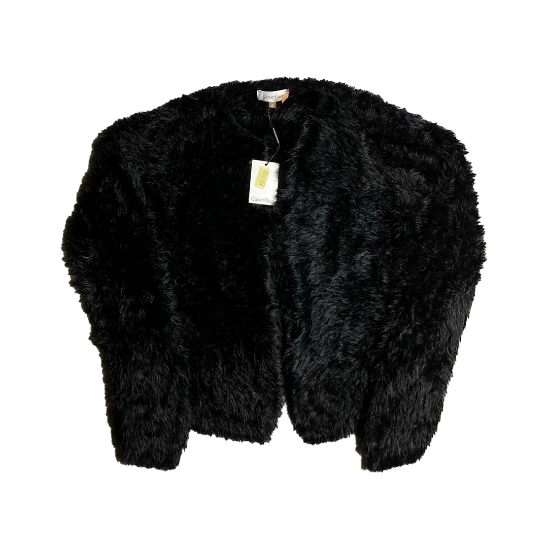 Marla singer faux fur cardigan by Calvin and klein, Women's Fashion ...