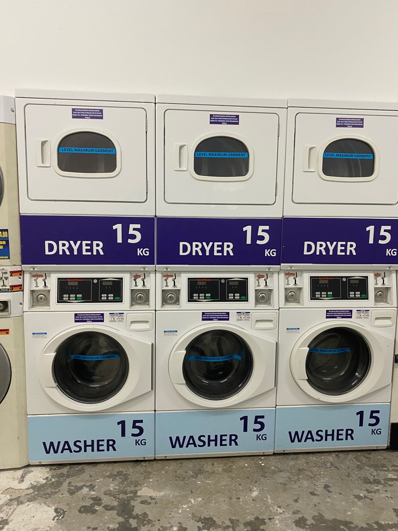 Speed Queen coins operated combo washer and dryer almost NEW, TV & Home ...