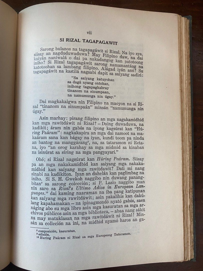 MGA RAWITDAWIT NI JOSE RIZAL - 1962 VINTAGE ANTIQUE TAGALOG BICOL ...