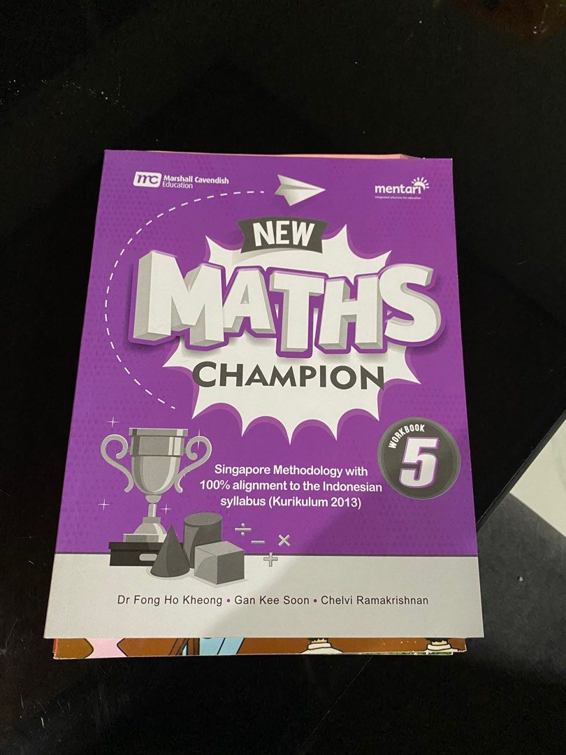 New math champion kelas 5 sd buku soal matematika, Buku & Alat Tulis, Buku Pelajaran di Carousell