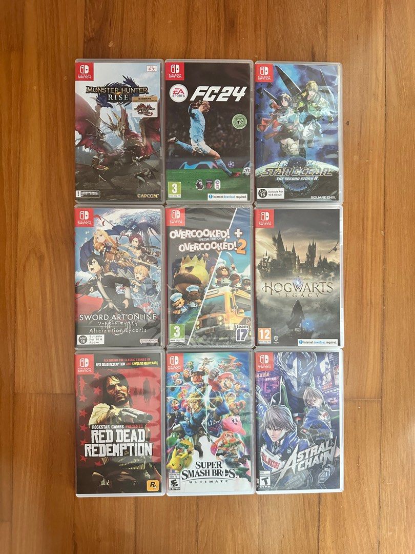 Nintendo Switch game Monster Hunter Rise / FC24 / Star Ocean the second ...