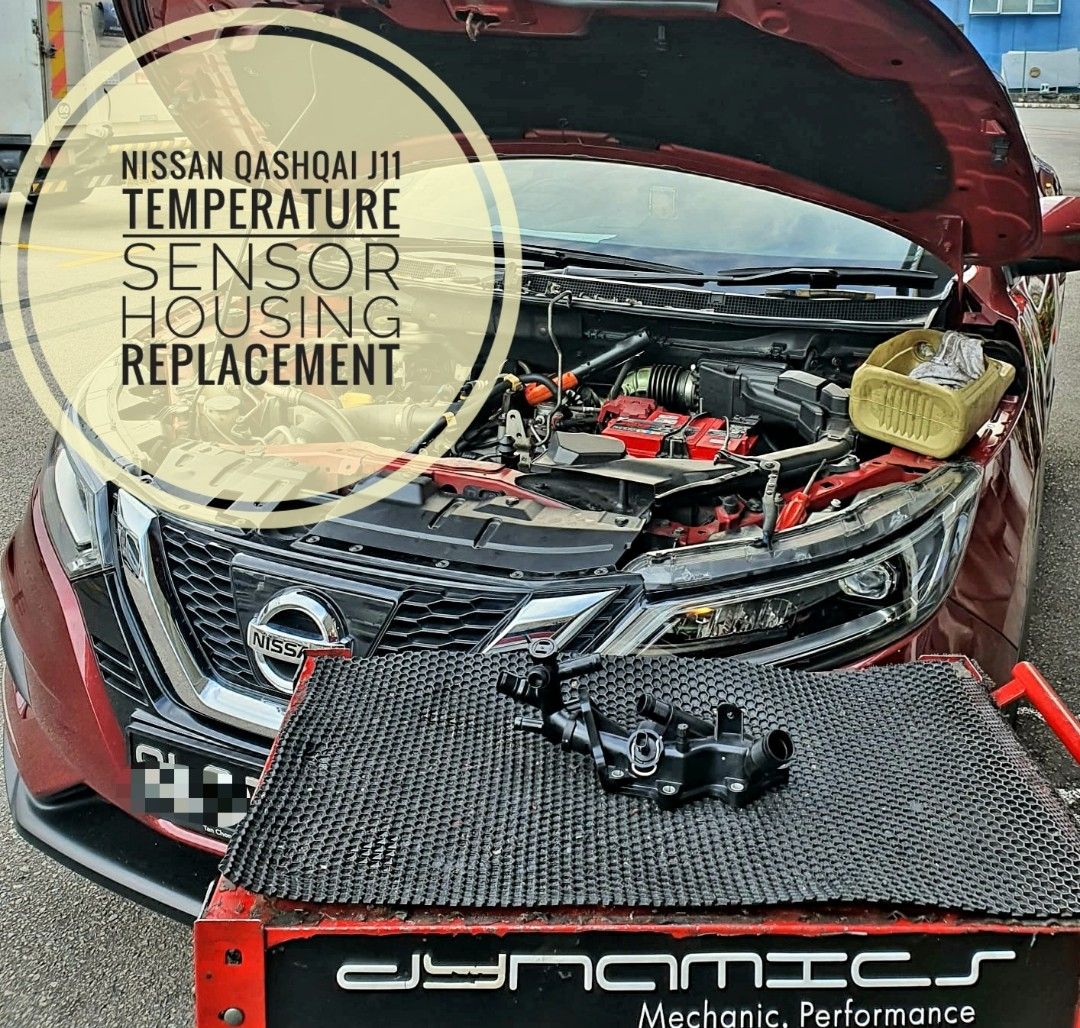 Nissan QashQai J11 : Coolant temperature housing replacement, Car ...