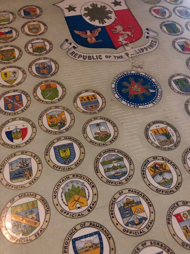 Official Seals of the Republic of the Philippines Original Print 1952 ...