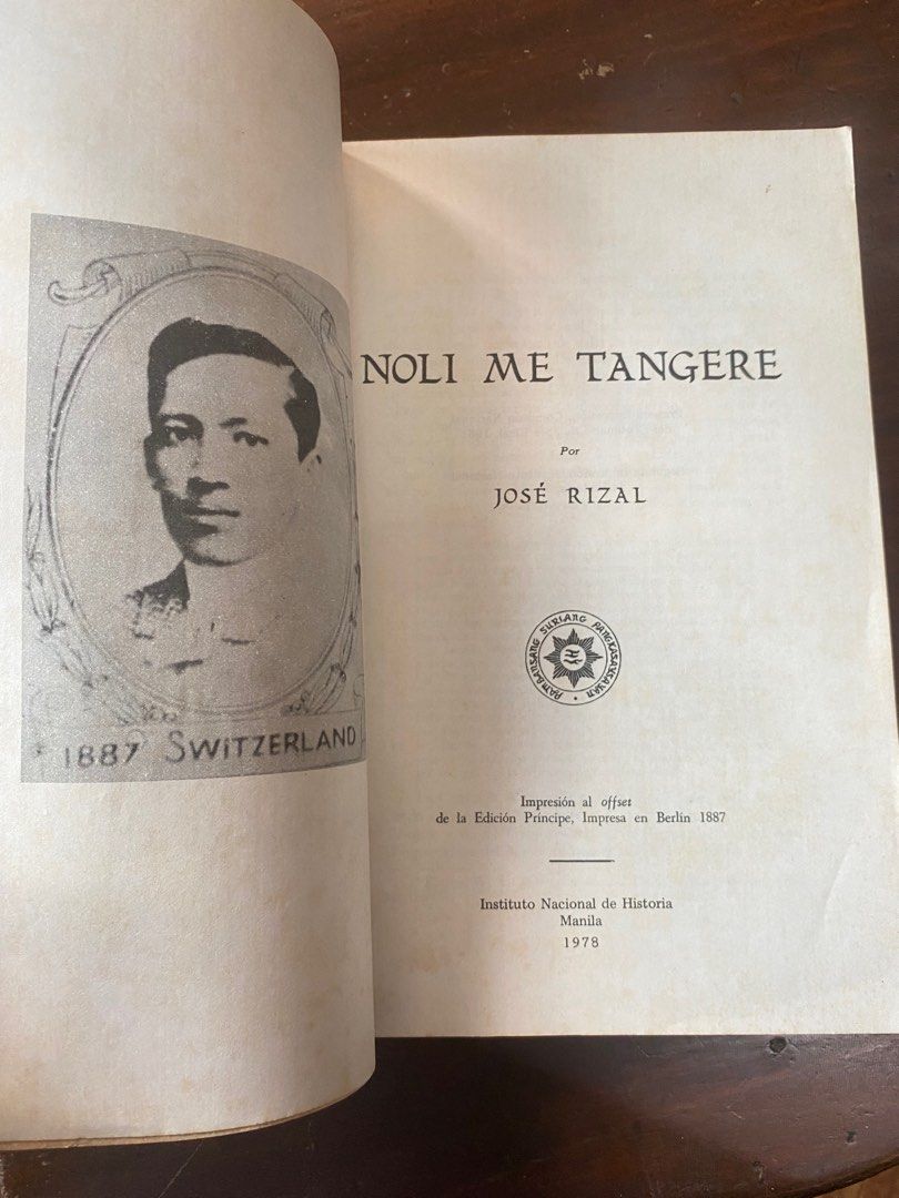 Old Vintage 1978 Book - NOLI ME TANGERE POR JOSE RIZAL - NHI RIZALIAN ...