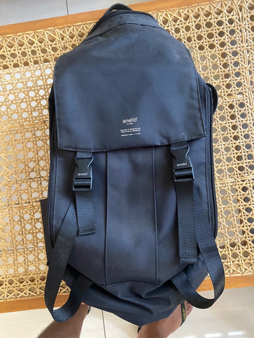 Original Anello Large Backpack - Black - bought in Japan, Men's Fashion ...