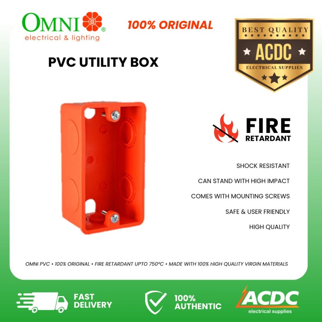 ORIGINAL Utility Box PVC Omni Surface Type Shock Resistant, Commercial ...