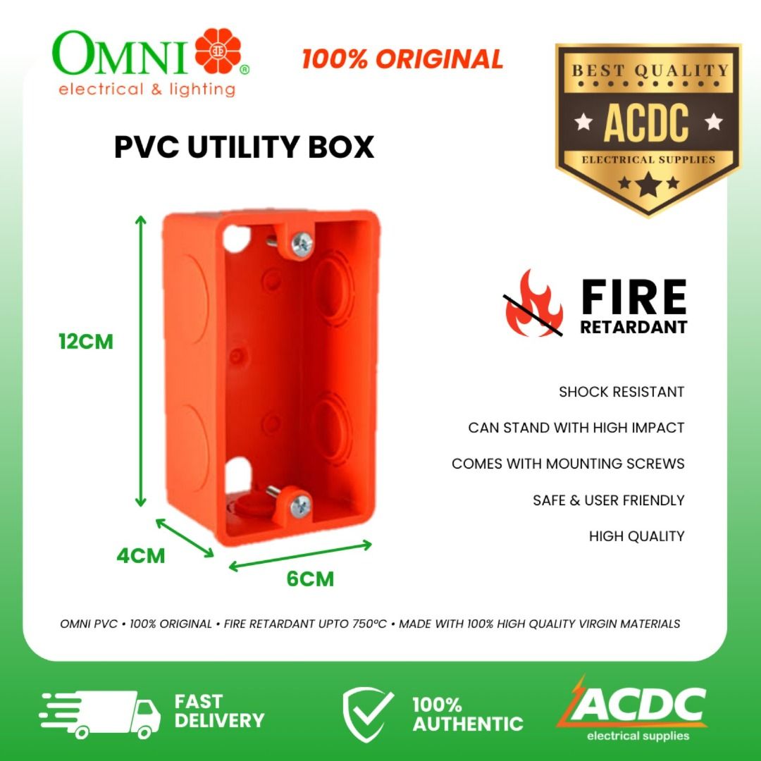ORIGINAL Utility Box PVC Omni Surface Type Shock Resistant, Commercial ...