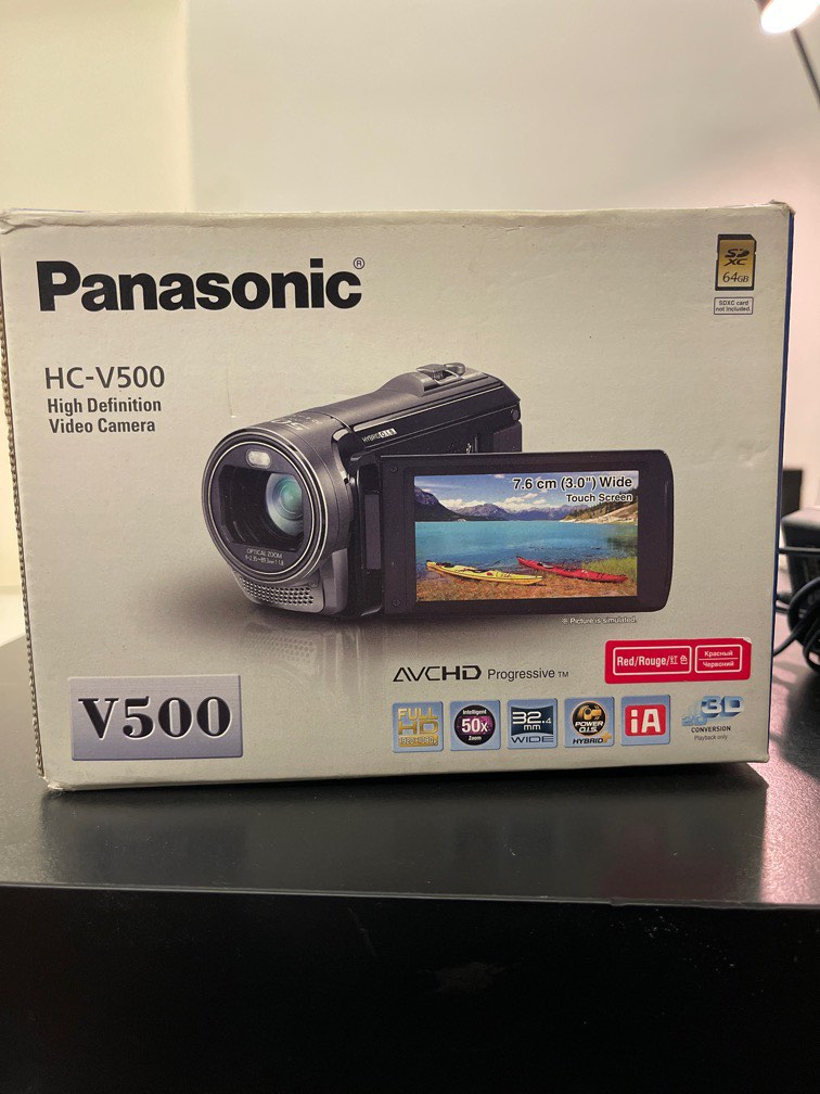 Panasonic V500 HD Video Camera, Photography, Video Cameras on Carousell