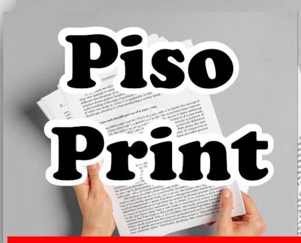 PISO Print, Hobbies & Toys, Stationary & Craft, Stationery & School ...