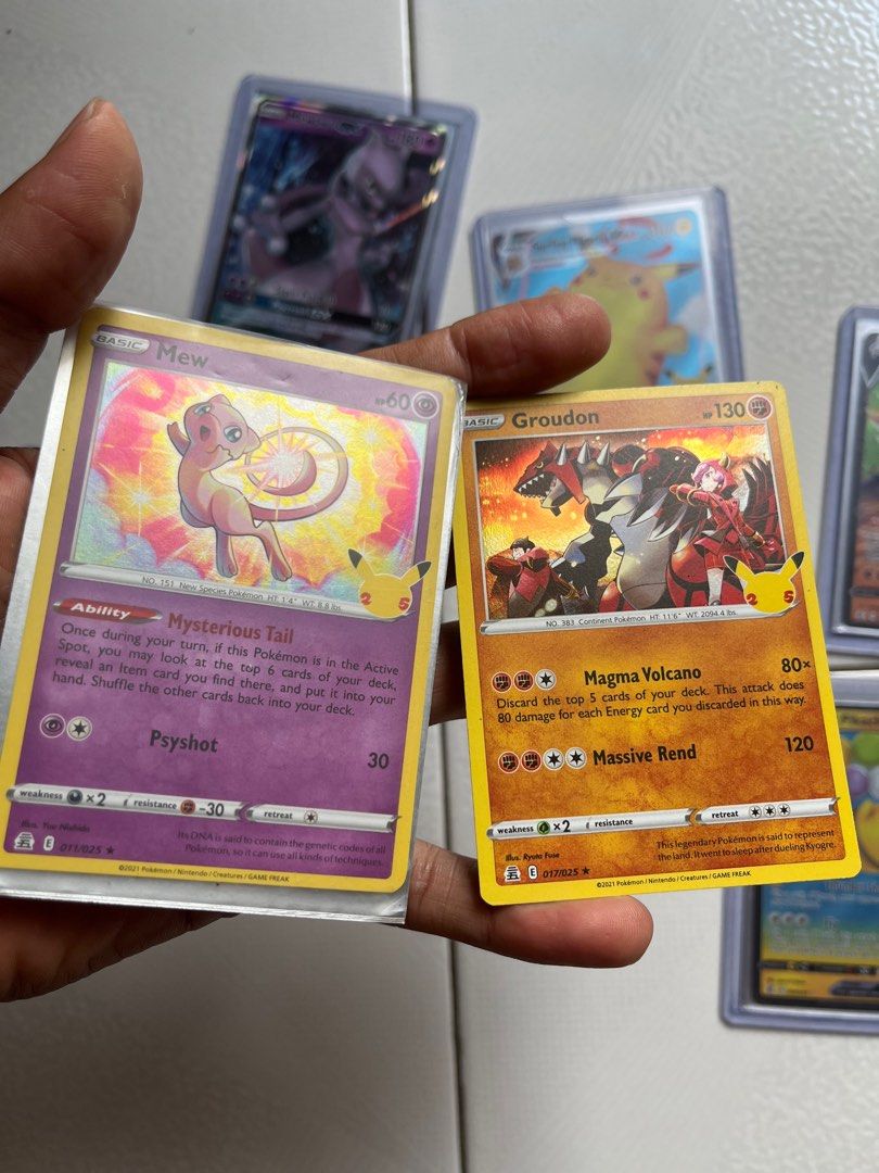 POKEMON CARD 2019-2021 MEWTWO, ZAMAZENTA, MEW , FLYING PIKACHU, GROUDON ...