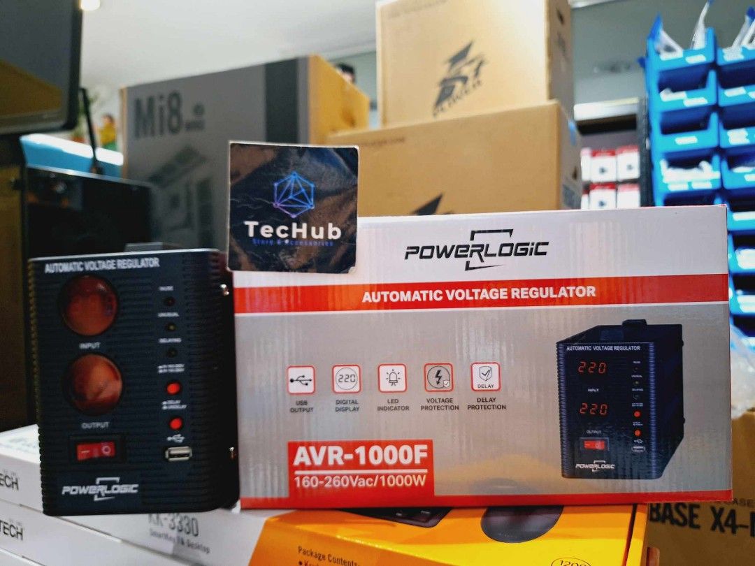 Powerlogic AVR-1000F Automatic Voltage Regulator 160-260Vac/1000W AVR, Computers & Tech, Parts ...