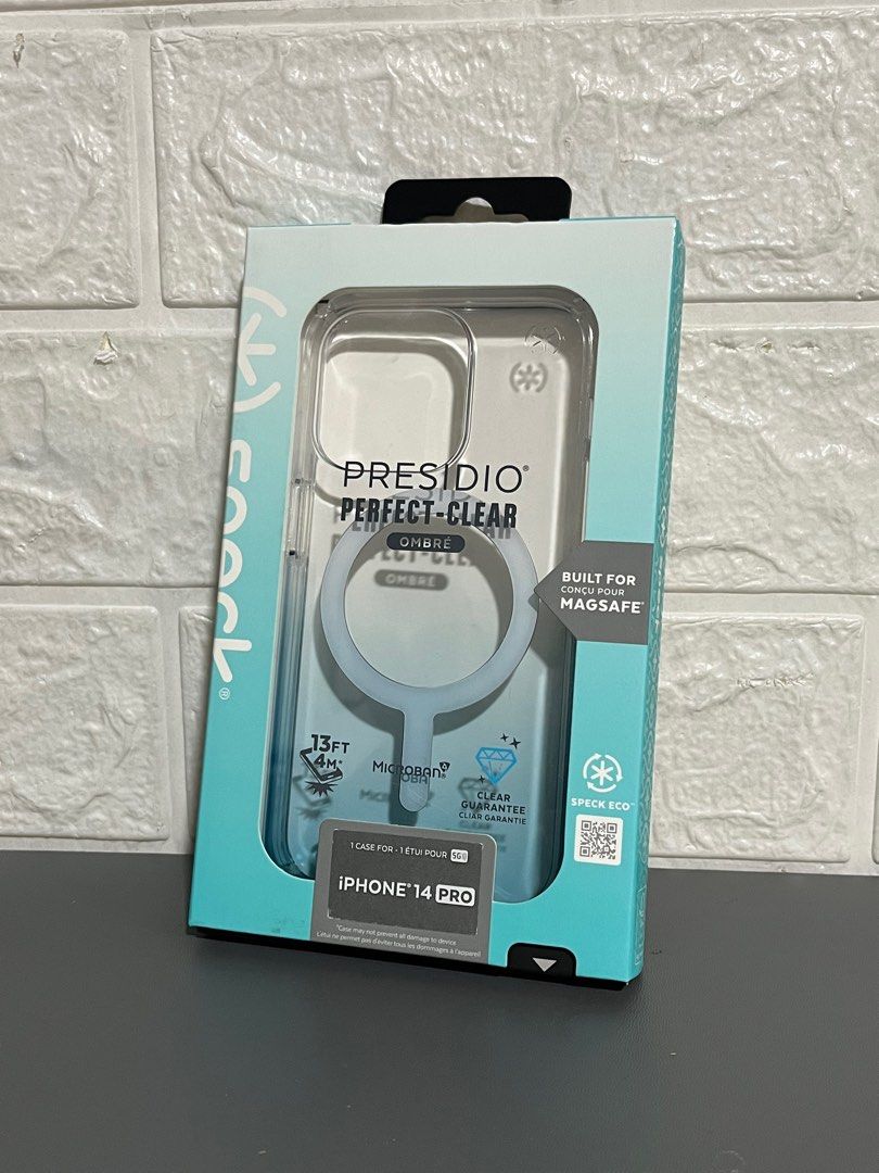 SPECK Presidio Perfect Clear Teal for iPhone 14 Pro, Mobile Phones ...