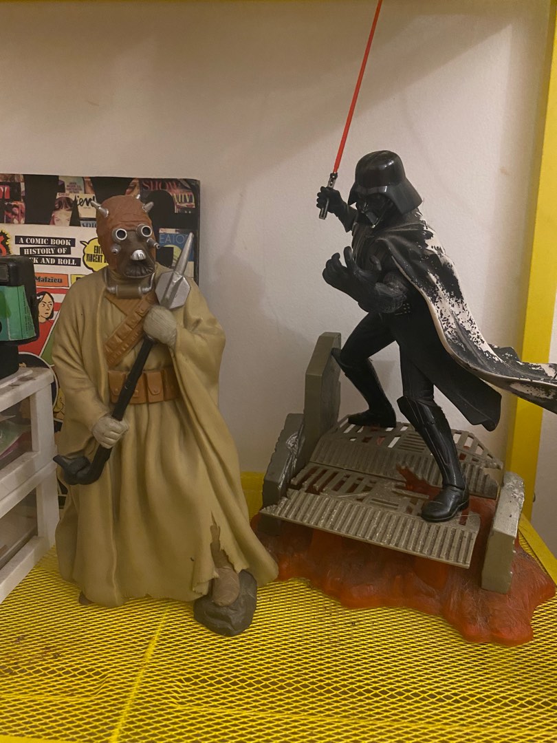Statue Darth Vader & Tusken Raider PAKET, Toys & Collectibles, Mainan ...