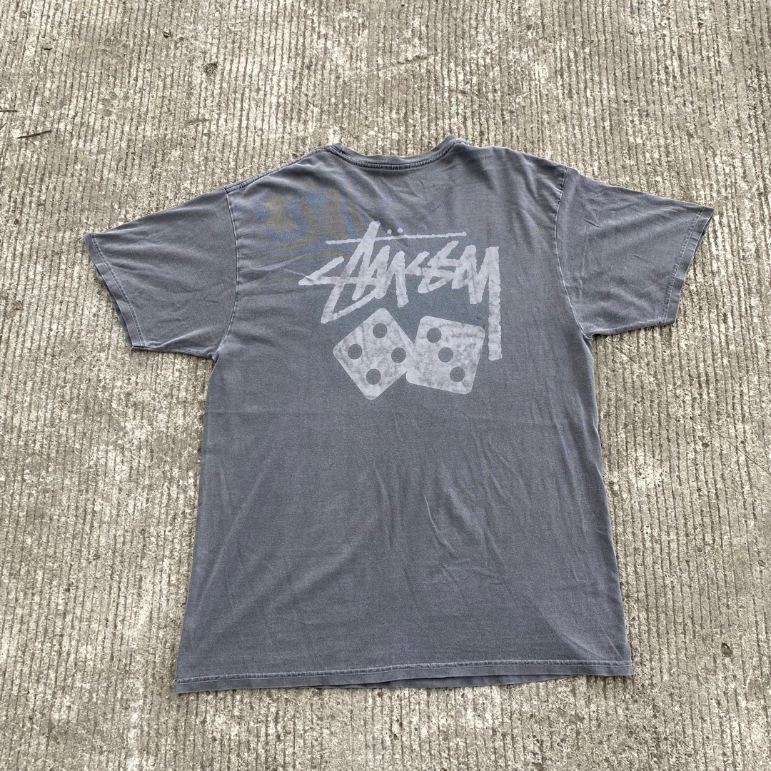 STUSSY DICE ACID WASH, Men's Fashion, Tops & Sets, Tshirts & Polo ...