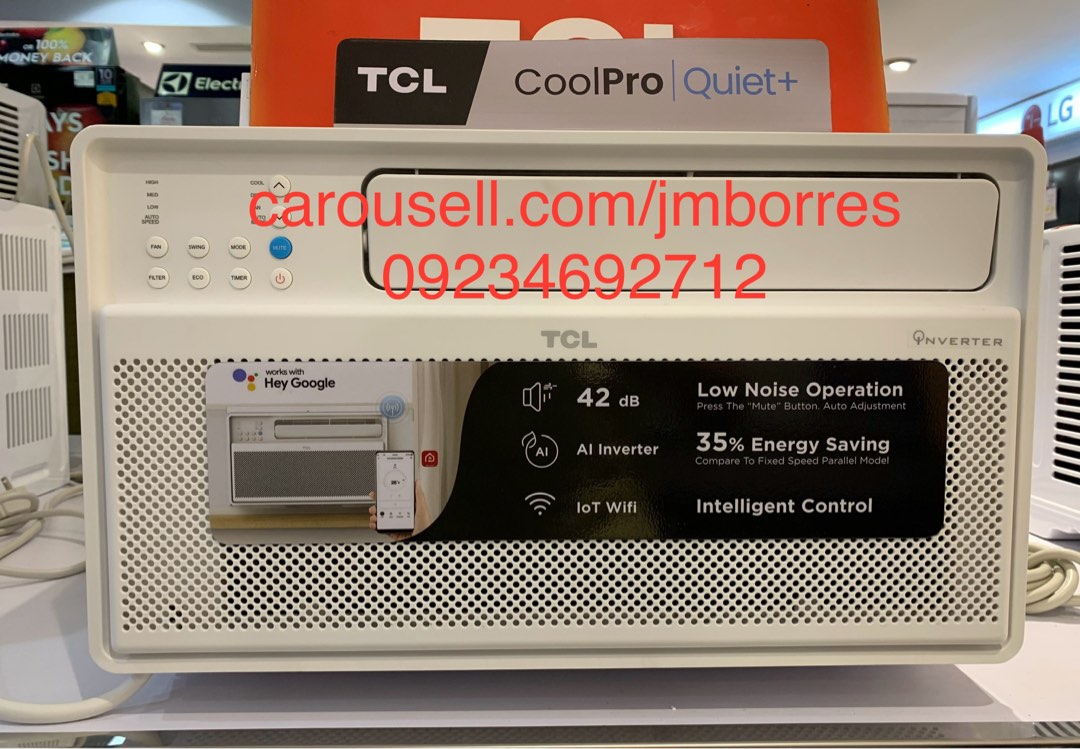 tcl window type aircon inverter 1hp 1.5hp tac-09cwi/uje tac-12cwi/uje ...