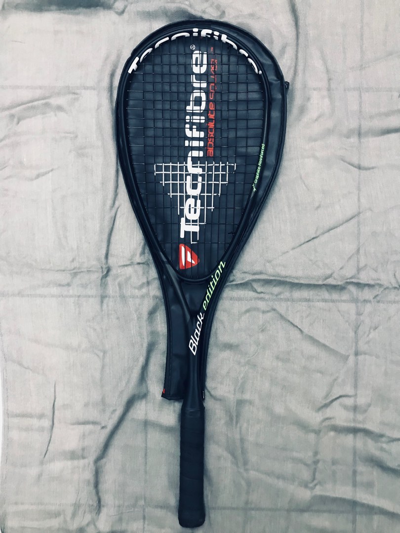 Tecnifibre Squash Racket - Black Edition, Sports Equipment, Sports ...