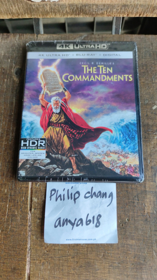 The Ten Commandments (4K Ultra HD + Blu-ray), Hobbies & Toys, Music ...