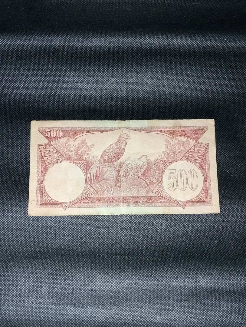 Uangkuno 500 rupiah bunga 1959, Antik, Uang Lama di Carousell
