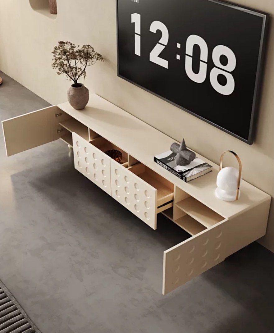 VENJAMIN Modern Extendable TV Console, Furniture & Home Living ...