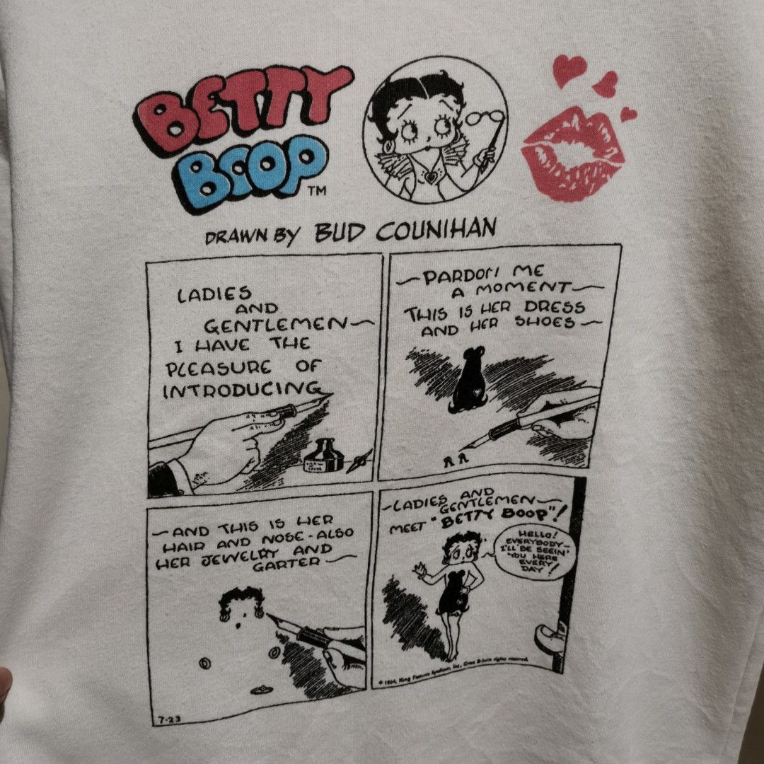 Vintage Betty Boop Crewneck, Women's Fashion, Tops, Longsleeves on ...