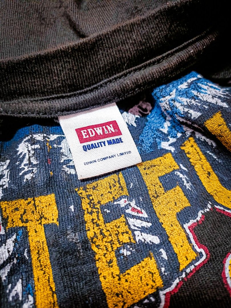 Vintage Edwin 80s Tour Rock Band, Men's Fashion, Activewear on Carousell