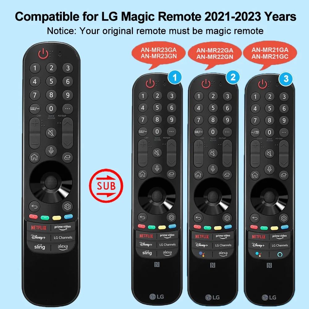 Voice Magic Remote Control MR23GA for LG Smart TV 2021-2023 with Pointer Flying Mouse ...