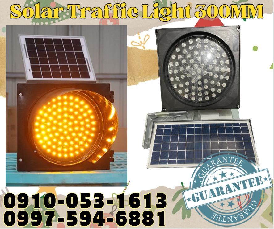 Warning Amber Solar Warning Traffic Light 300mm, Commercial ...