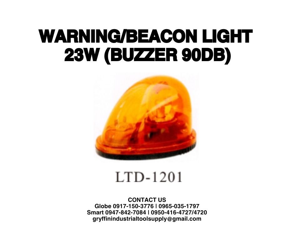 Warning/Beacon Light 23W (Buzzer 90dB), Commercial & Industrial ...