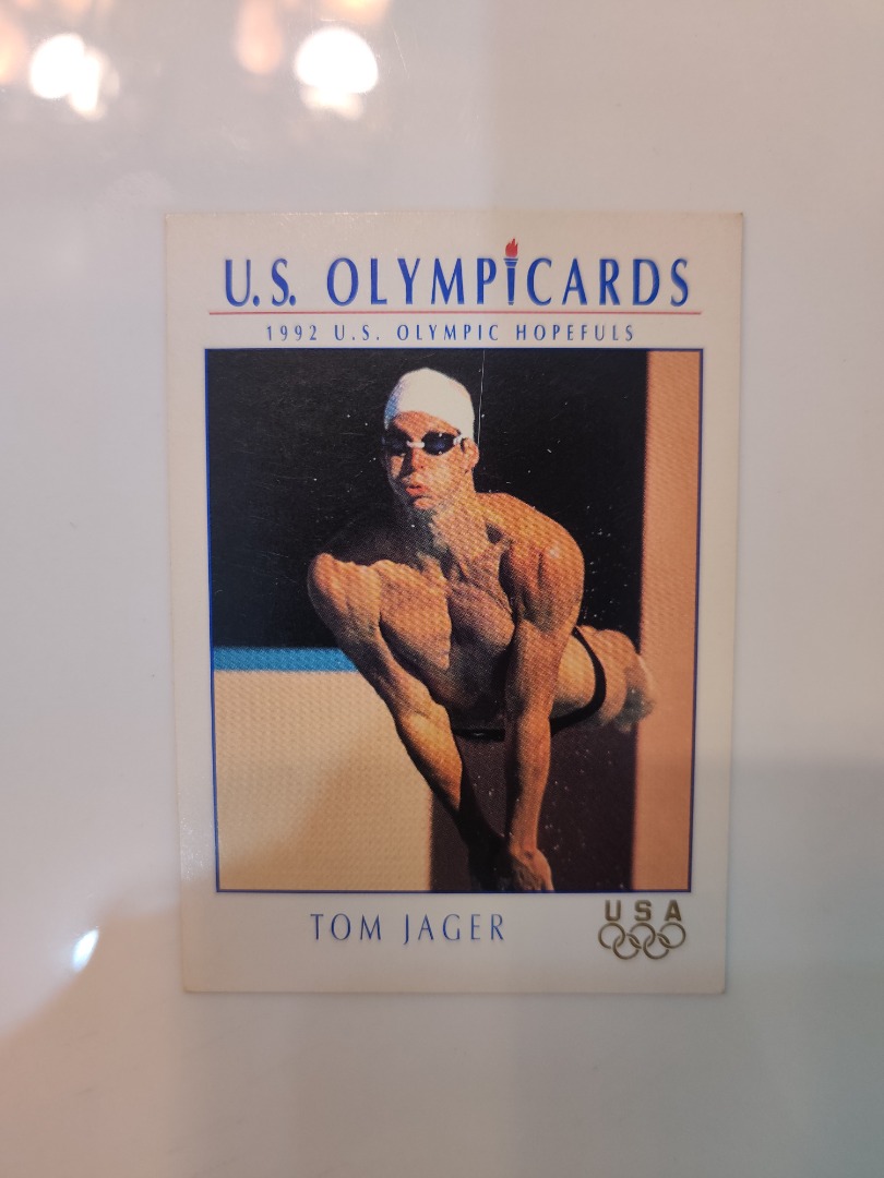 1992 Impel U.S. Olympic Cards Tom Jager, Hobbies & Toys, Memorabilia ...