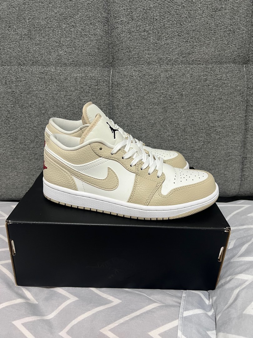 Air Jordan 1 Low SE Sail Rattan, Men's Fashion, Footwear, Sneakers on ...