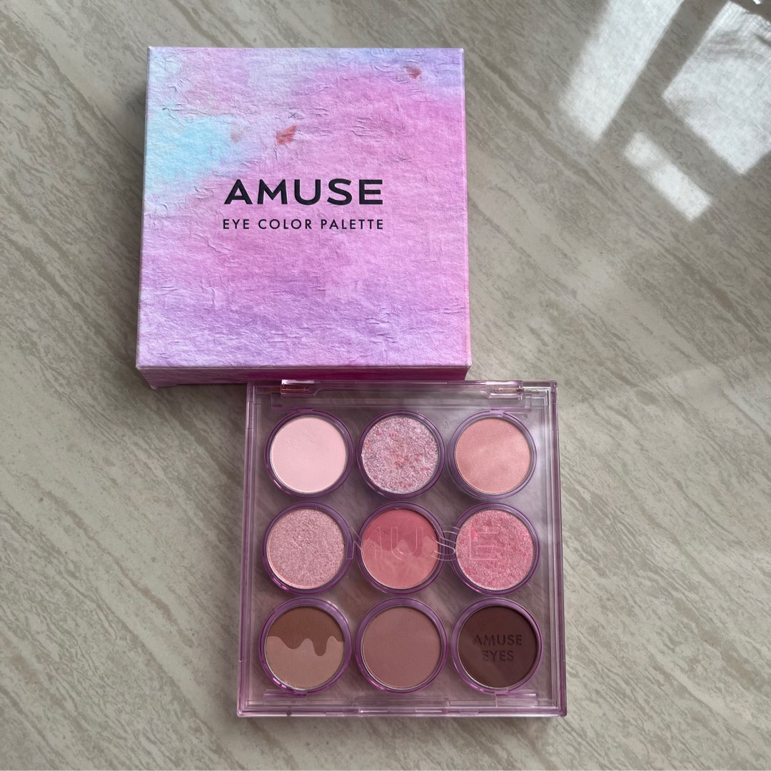 AMUSE Eye Color Palette- 02 Cool Rose, Kesehatan & Kecantikan, Rias ...