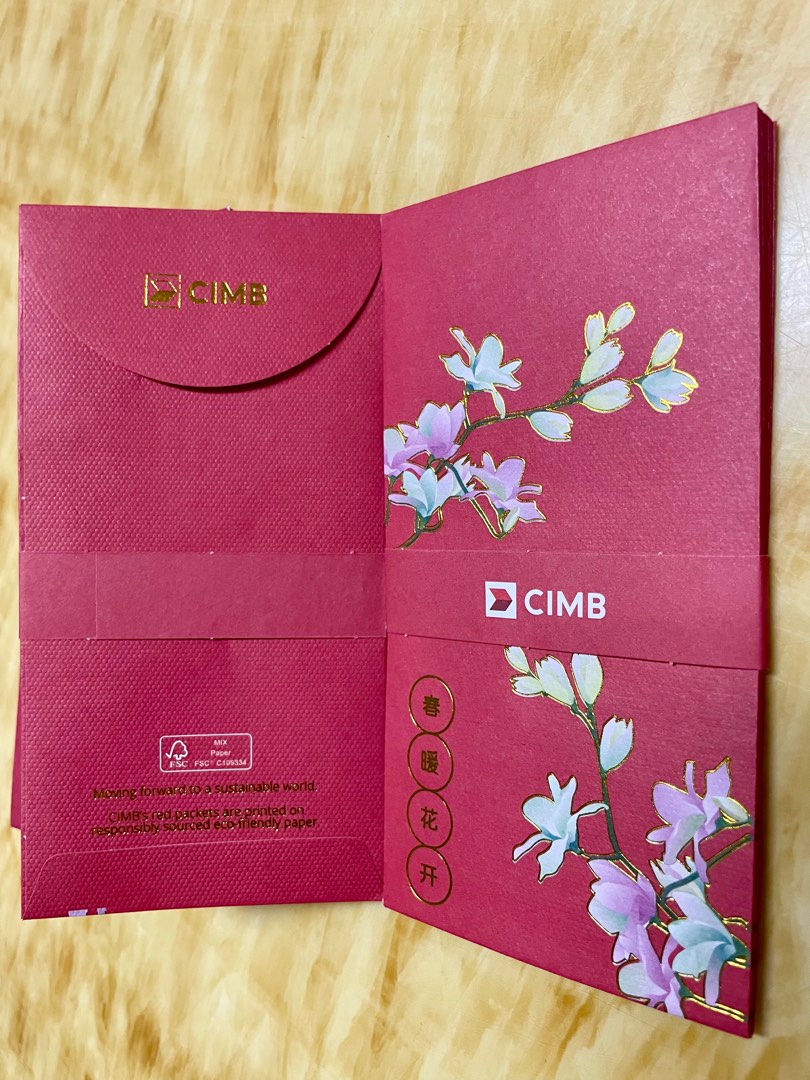 CIMB Bank Red Packets / Angpaw Packets 2024, Hobbies & Toys, Stationery ...