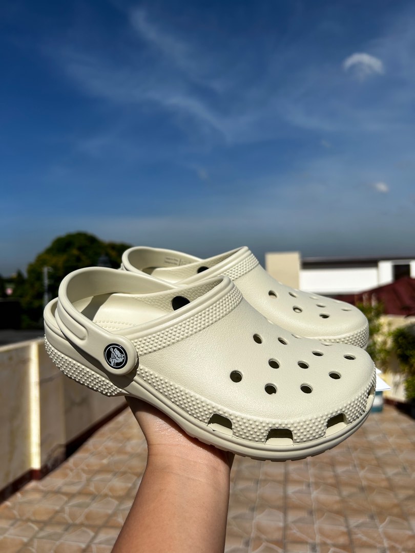 Crocs Classc Bone Clog, Men's Fashion, Footwear, Slippers & Slides on ...
