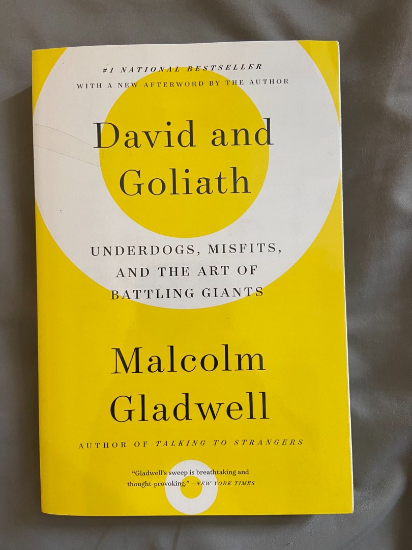 DAVID AND GOLIATH - MALCOLM GLADWELL, Hobbies & Toys, Books & Magazines ...