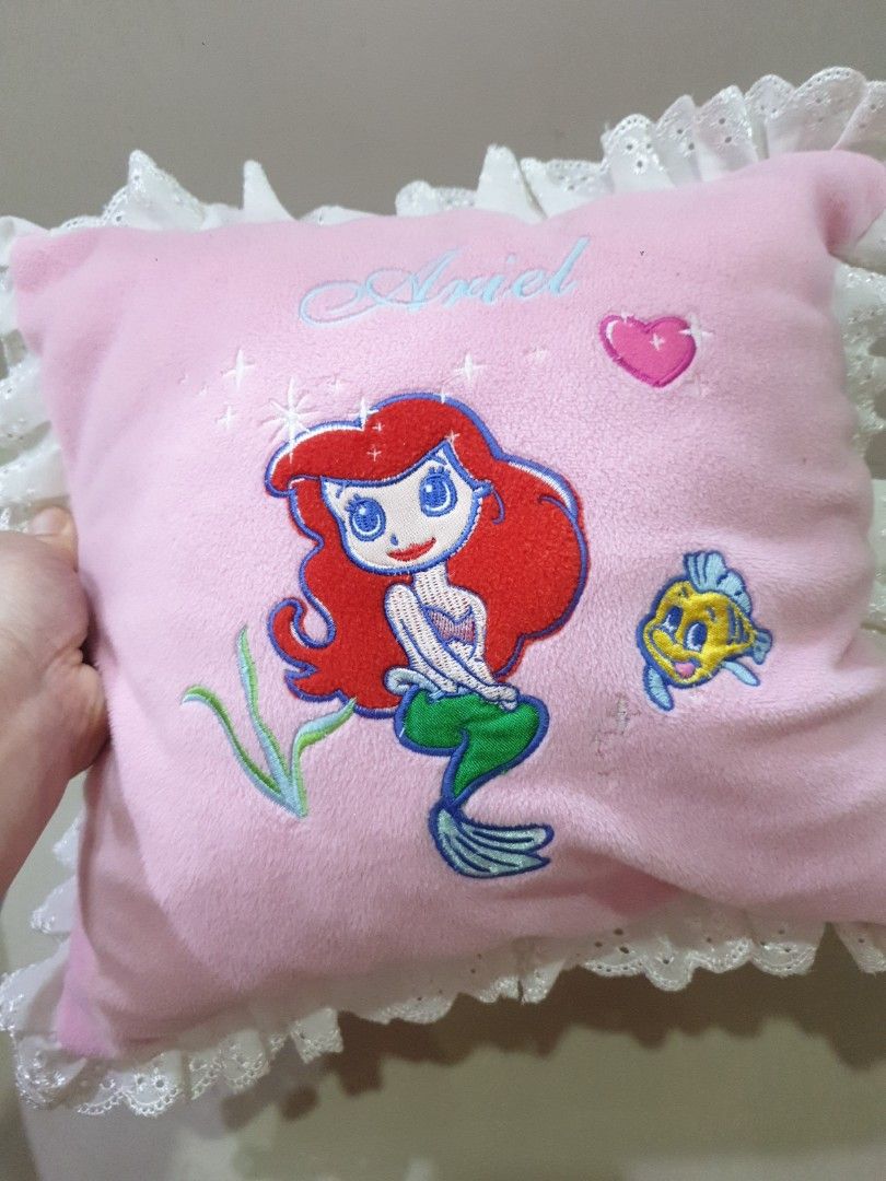Disney little mermaid Princess Ariel pillow, Furniture & Home Living ...