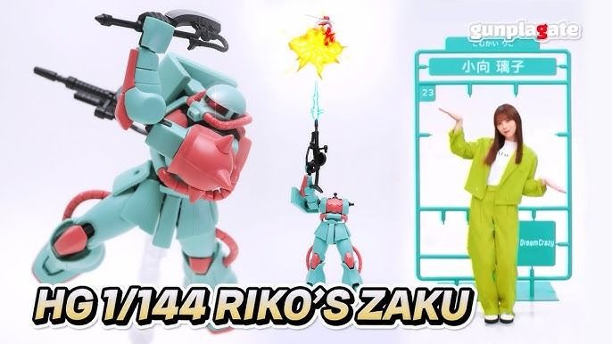 HG 1/144 Riko's Zaku 2 Pbandai, Hobbies & Toys, Toys & Games on Carousell